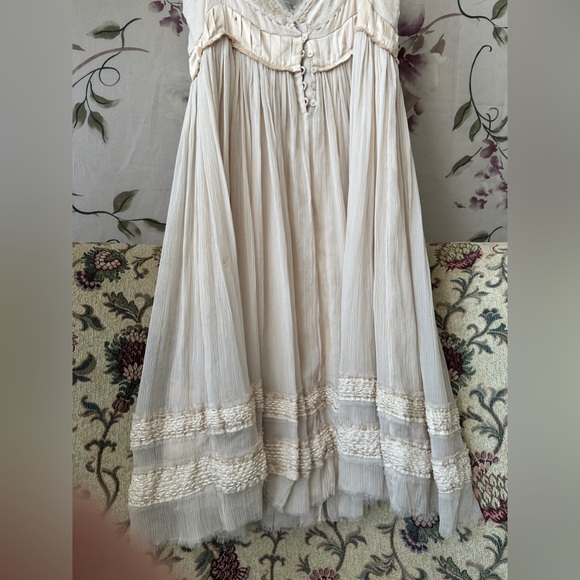 DIABLESS | Dresses | French Silk Chiffon Amazing Summer Lunch Party Dress Pastel Color Detail ...